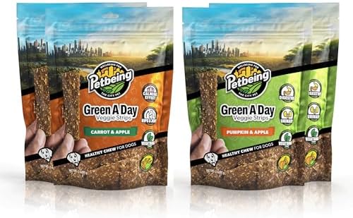 Amazon.com : PETBEING Green A Day Veggie Strips for Dogs | Mix Pack ...