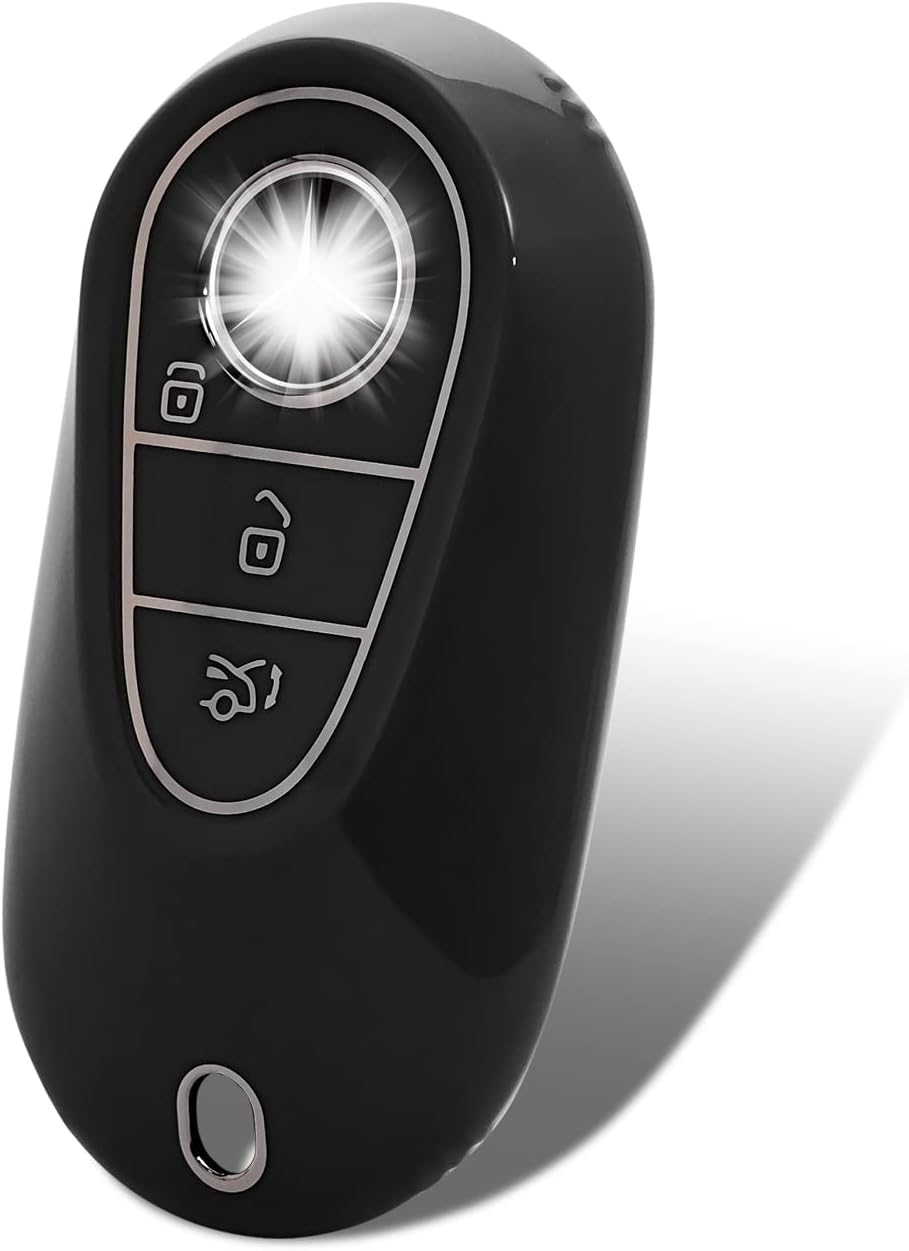 Amazon.com: for Mercedes Benz Key fob Cover TPU Smart Key Case Car Key ...