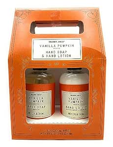 Amazon.com : Vanilla Pumpkin Scented Duo Set Hand Soap & Hand Lotion - by Trader Joes 16.4 oz ...