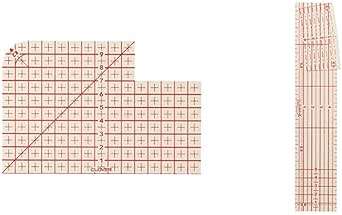 Amazon.co.jp: Clover アイロン定規 25-057 & アイロン定規ロング 25-059【セット買い】 : ホビー