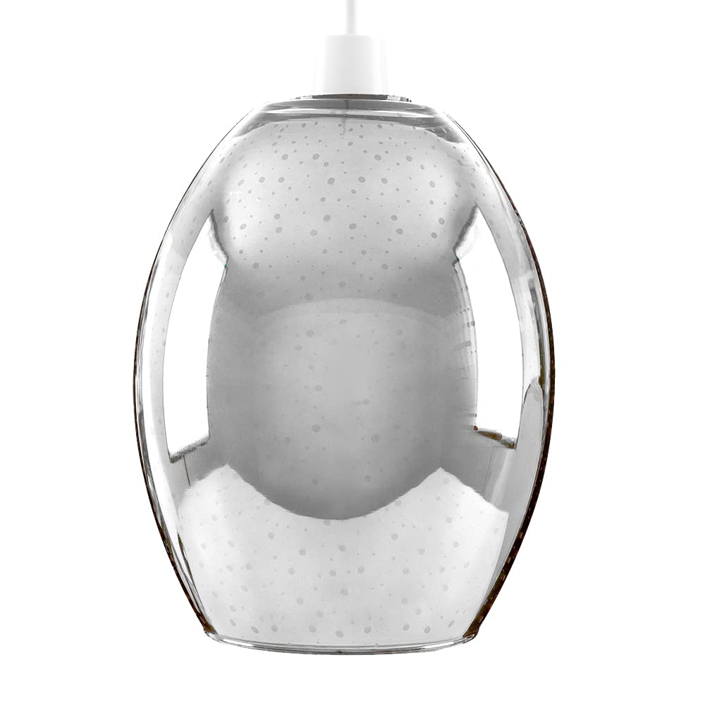MiniSun | Modern Chrome 3D Multi Coloured Glass Ceiling Light Shade ...