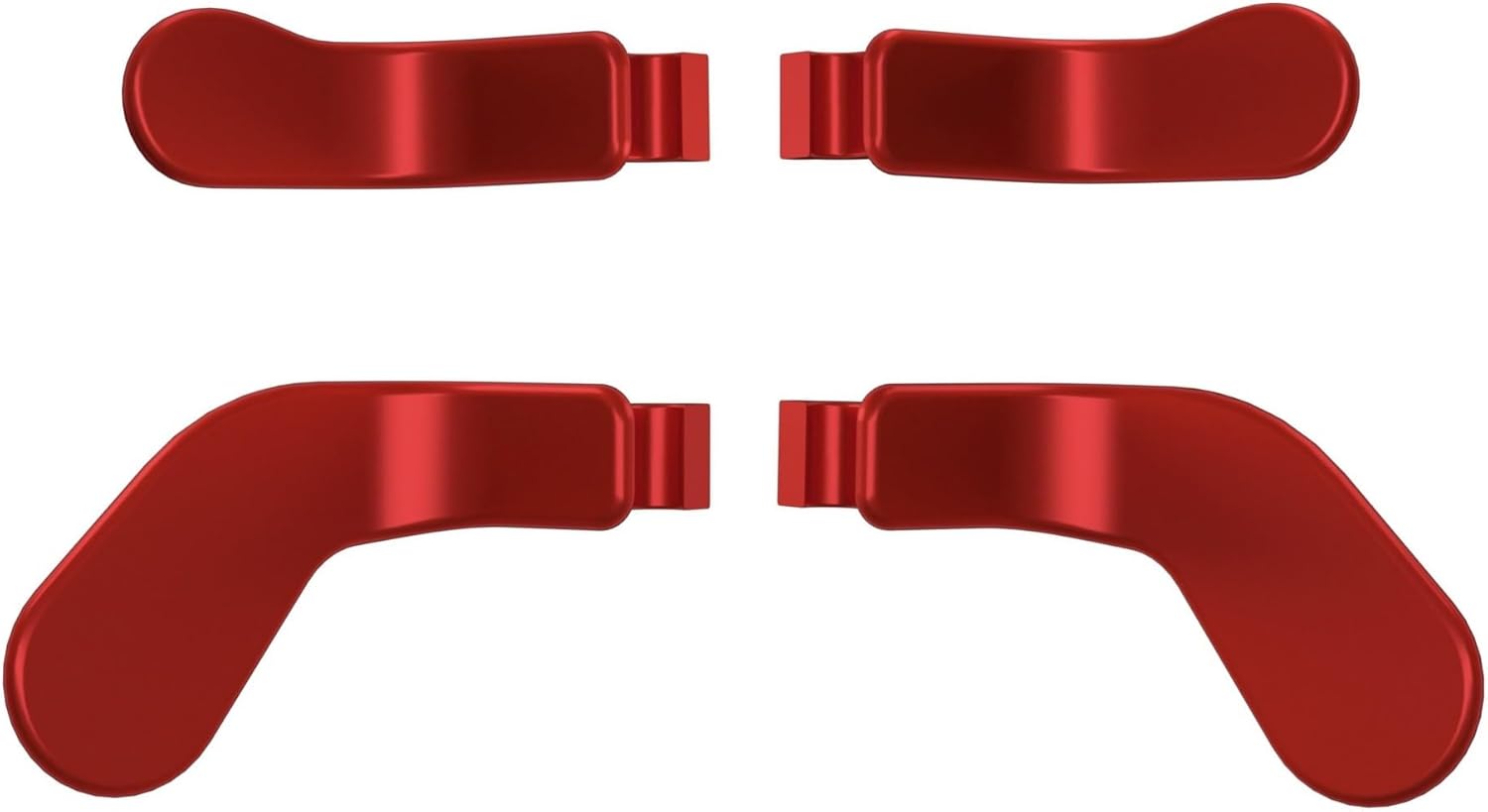 Amazon.com: eXtremeRate 4 pcs Metallic Scarlet Red Stainless Steel ...