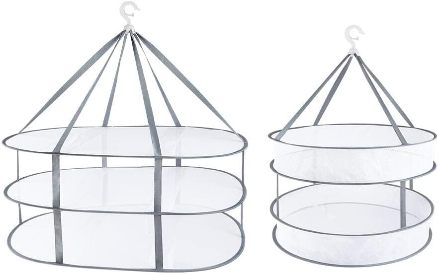 Amazon.com: Looca 3-Tier Folded Mesh Clothes Hanging Dryer Sweater ...
