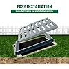 NATOTELA Outdoor Drain Grate and Frame, Flat Inlet Sewer Grate 20x12in ...