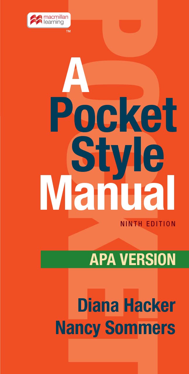 Amazon.com: A Pocket Style Manual, APA Version eBook : HACKER, DIANA ...