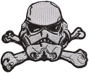 Stormtrooper Star Wars Helm Helmet Cross Bones Aufnäher Patch Abzeichen ...