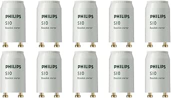 Philips S10 Ecoclick Starter for Fluorescent Tube 4-65 Watt, 2G10, 4 W ...