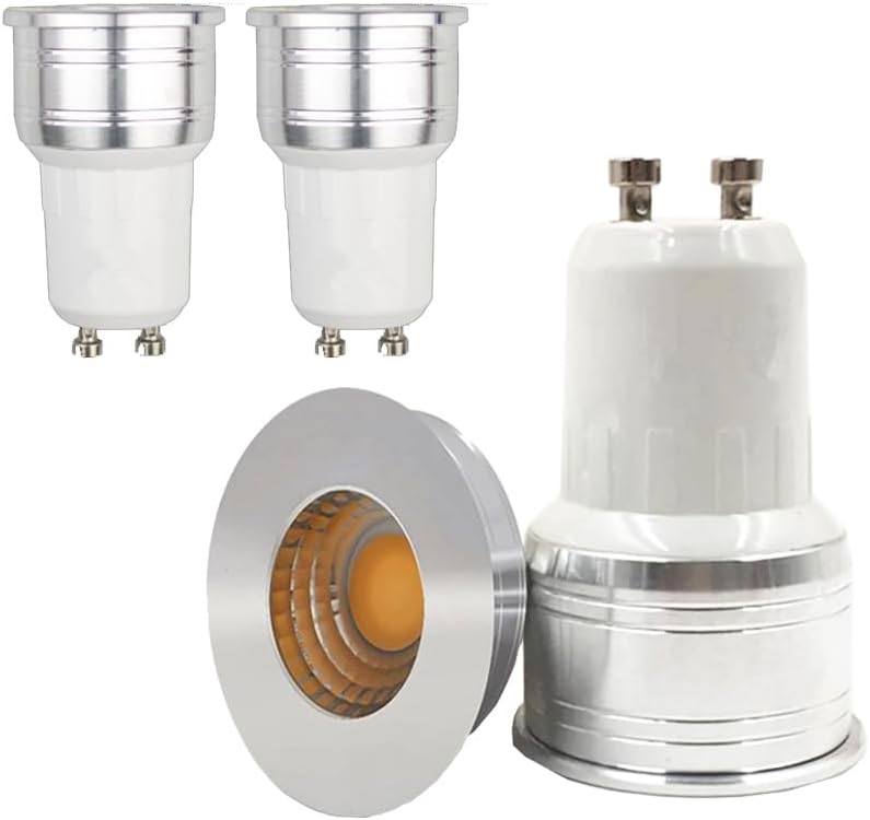 4-Packs Mr11 Mini Bulb 1.38inch gu10 Base 120V 3W Led COB Spot Light ...