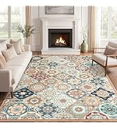 Amazon.com: Area Rug 8X10 Living Room Rugs - Large Bohemian Floral ...