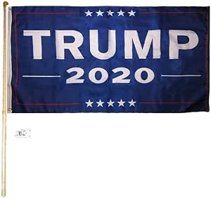 Amazon.com: American Wholesale Superstore 3x5 3'x5' Trump 2020 Blue ...