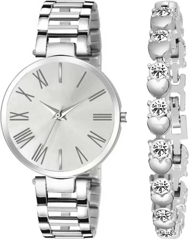 Buy Stainless Steel Stylish Girls Watch Analog Watch - for Girls Steel ...