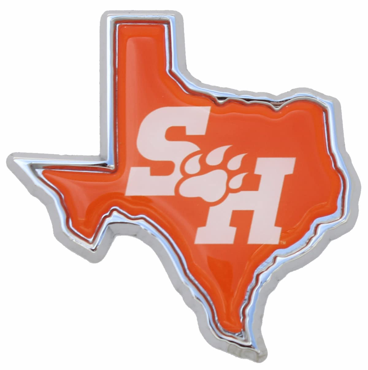 Amazon.com: Sam Houston State University Texas Shaped Auto Emblem ...