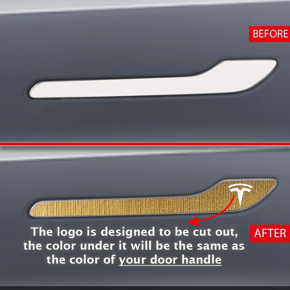 Snapklik.com : IPG Compatible For Model 3 / Model Y Door Handle Decal ...