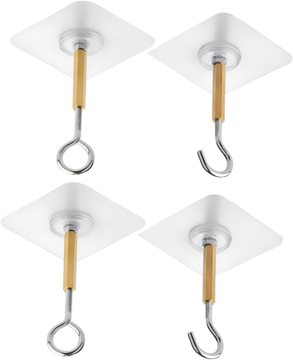 Amazon.co.jp: NUOLUX 4個 粘着式吸顶挂钩 用 天 取り付け ート 用 で 持ち 屋 で: ホーム＆キッチン