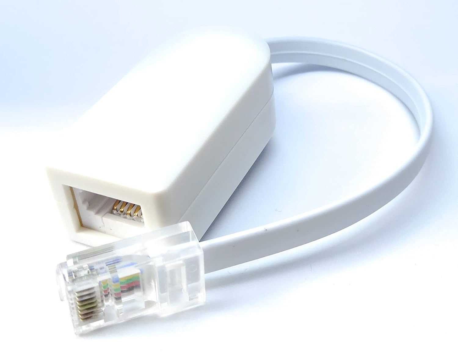 Kable RJ45 to BT Socket Adaptor for Secondary Phone Line Telephone ...