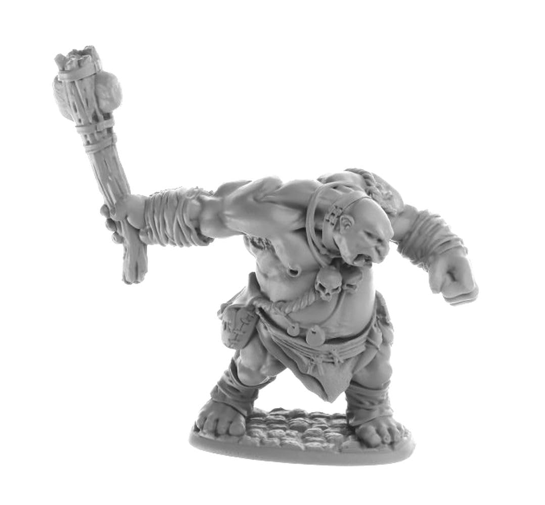 Amazon.com: Ogre Clubber Miniature 25mm Heroic Scale Figure Dungeon ...