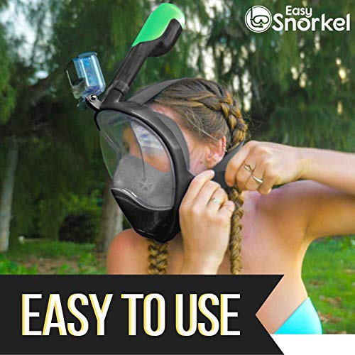 PRODIGY Full Face Snorkel Mask Adult Kids – 180° Panoramic Snorkeling ...