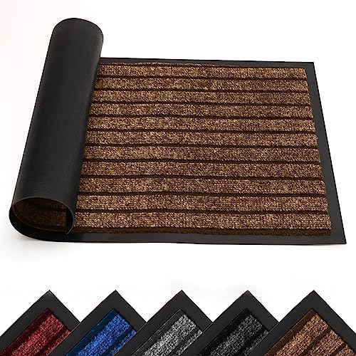 Yorkshire Bedding Door Mat Non Slip – Brown Rubber mat 40x60cm Machine ...
