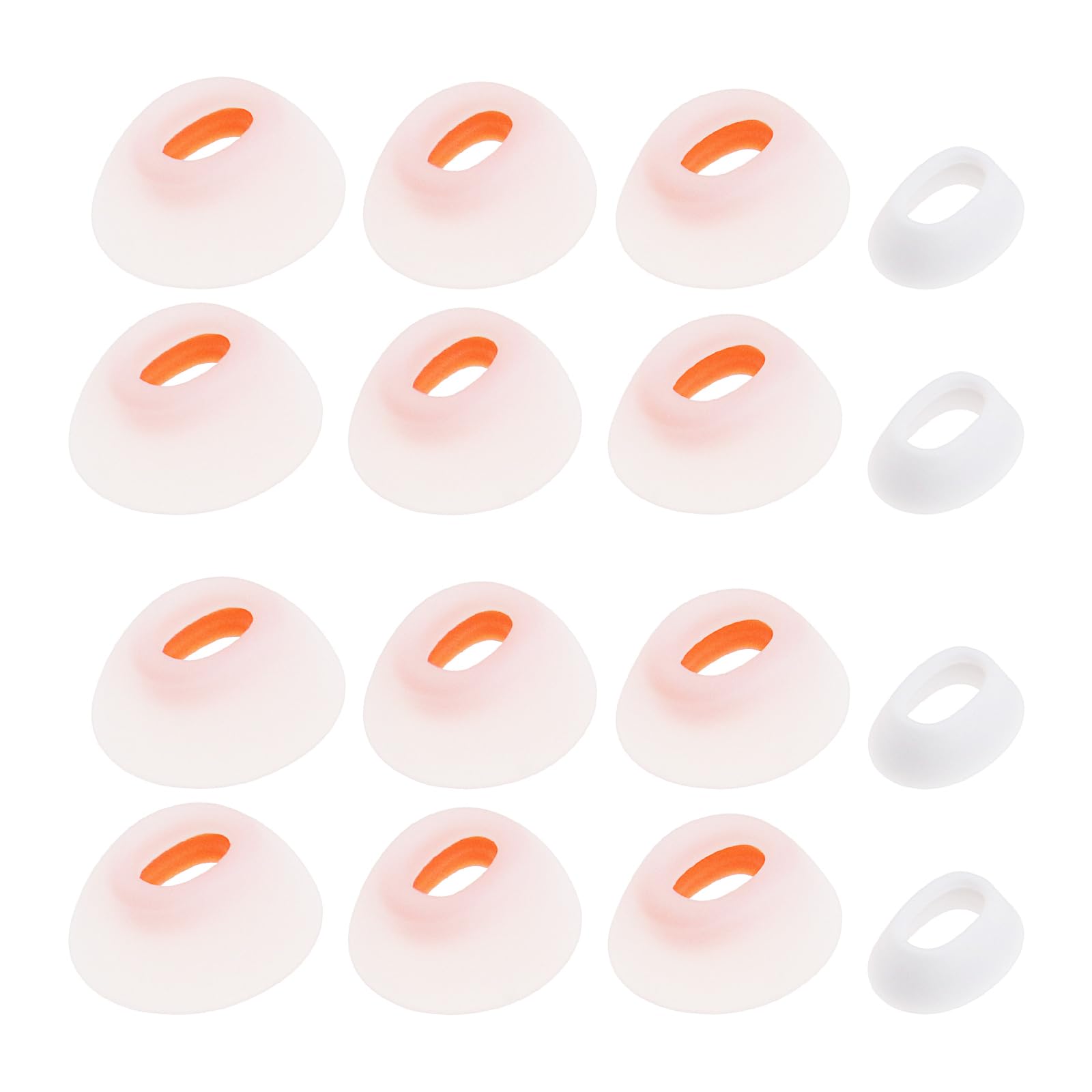 Amazon.com: Be In Your Mind 8Pair White Silicone Earplugs in-Ear ...