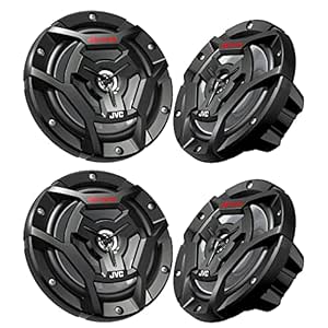 JVC 2 Pairs CS-DR6200M Marine Speaker 6.5" 2-Way Black : Amazon.in: Electronics