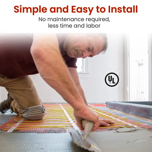 Snapklik.com : 30 Sqft Warmmat Electric Radiant Self-adhesive Floor ...