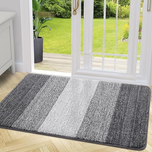 Grandaily Indoor Doormat, 20" x 32" Non-Slip Mud Trapper Absorbent ...