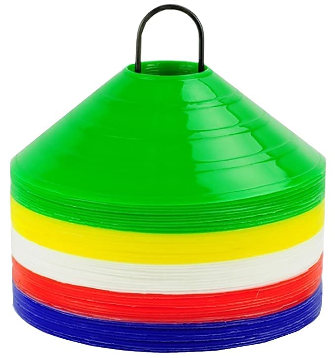 Buy PSE Pack of 50 pcs Plastic Cones Marker Mini Space Markers Discs ...