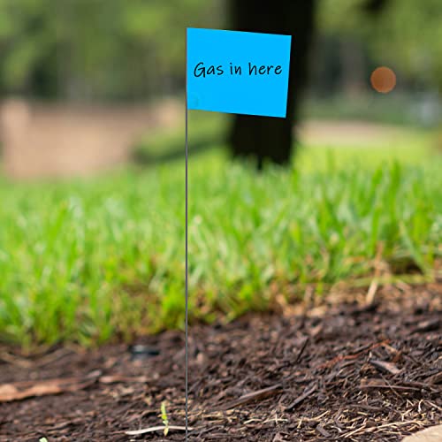 Snapklik.com : Zozen 100 Pack Marking Flags, Blue Marker Flags - 15x4x5 ...