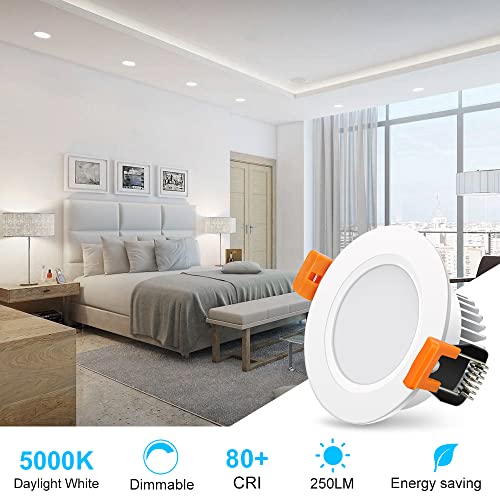 Snapklik.com : 2 Inch LED Recessed Lighting, 3W Dimmable Downlight ...
