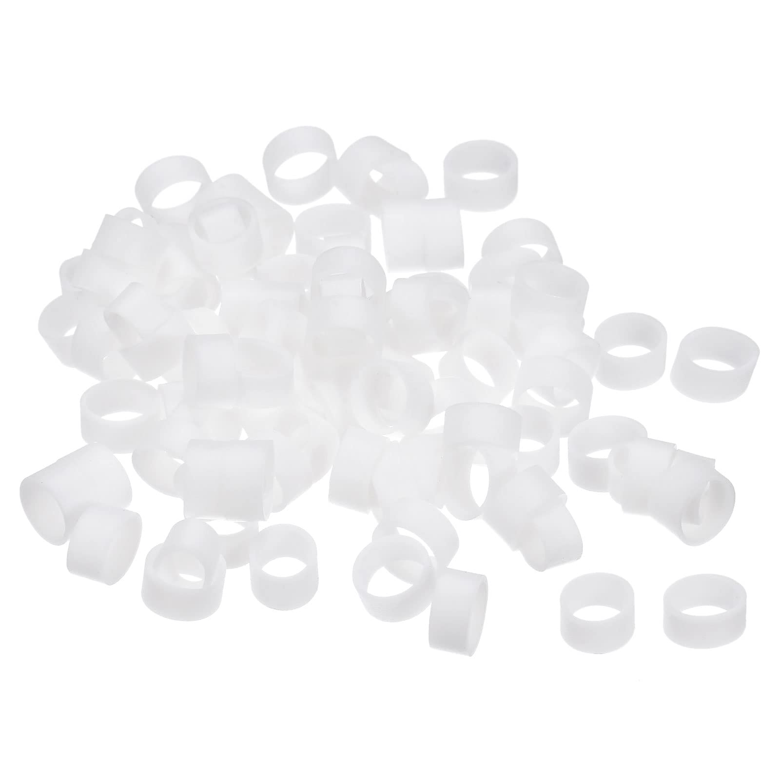 Snapklik.com : MECCANIXITY Silicone Rubber Bands Rings 100Pcs Non-slip ...