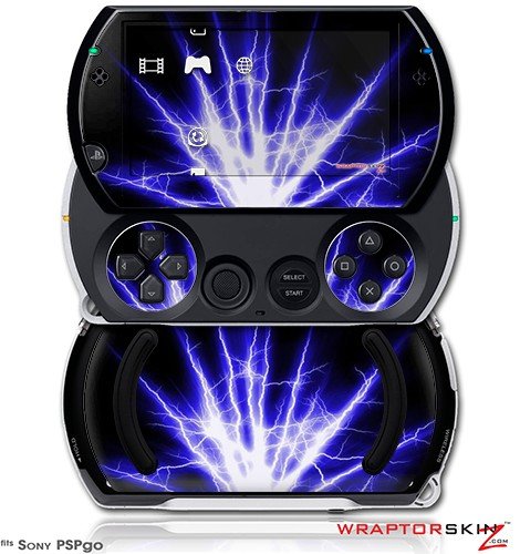 Amazon.com: Lightning Blue - Decal Style Skins (fits Sony PSPgo ...