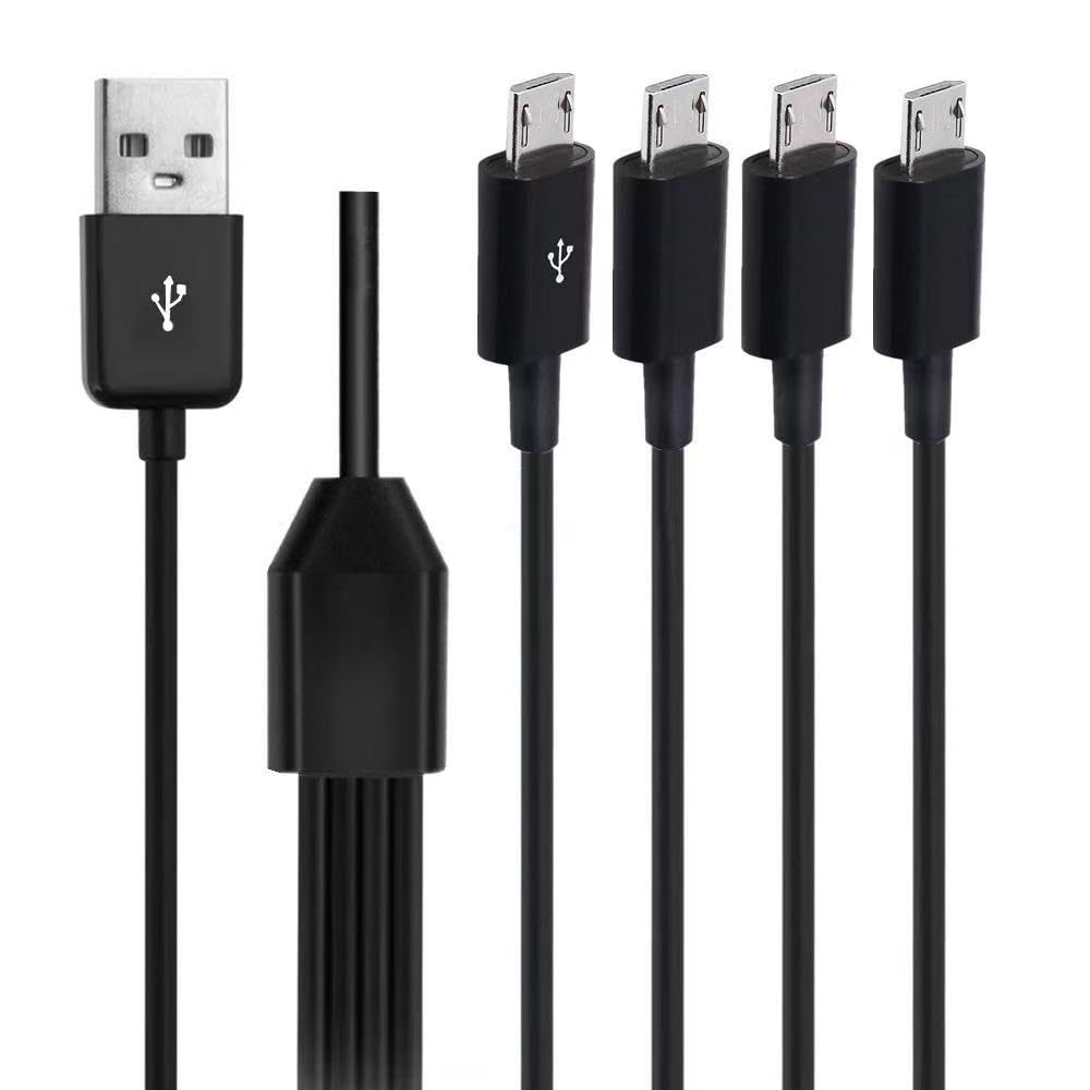 Amazon.com: Hididi USB to Micro Splitter Cable Wire, 4-in-1 Multi Micro ...