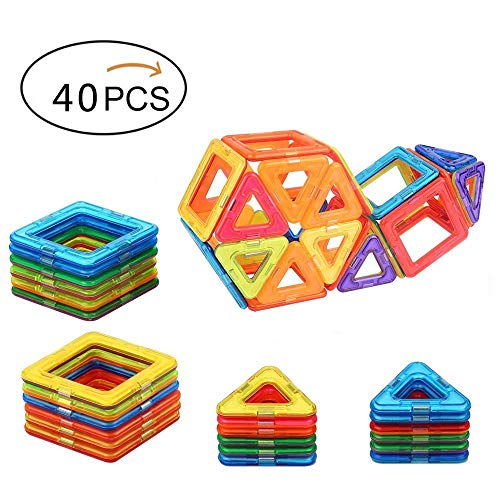 Camkey Magnetic Blocks Toys Building Tiles Stack Set Educational ...