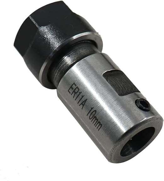 ER11 Collet Chuck 10mm, ER-11 Collet Chuck Holder, ER11 10mm Motor Shaft Collet Chuck Spindle ...