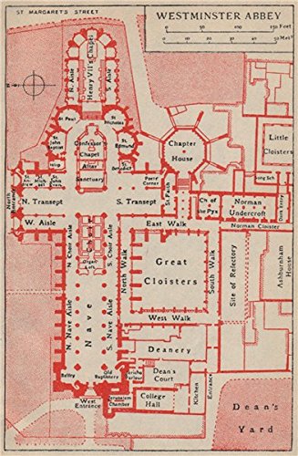 Westminster Abbey Tombs Map
