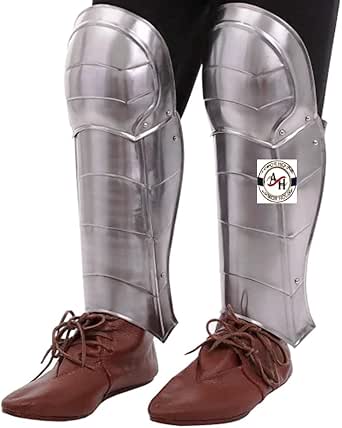 Amazon.com: 18 Gauge Steel Medieval Leg Guard Fully Functional Greveas ...