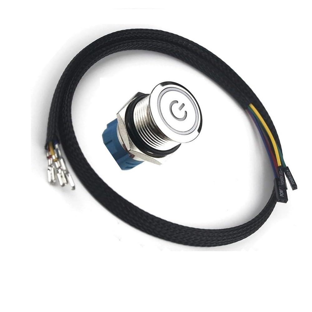 Switian PC Power Reset Schalter Computer Power Button Kabel LED Kabel ...