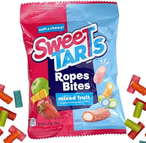 Amazon.com : Sweet Tarts Ropes Bites Mixed Fruit, 5.25 Ounce Bag (Pack ...