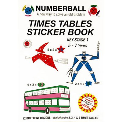 Numberball Times Tables Sticker Book: Brookes, Gillian: 9780955037016 ...