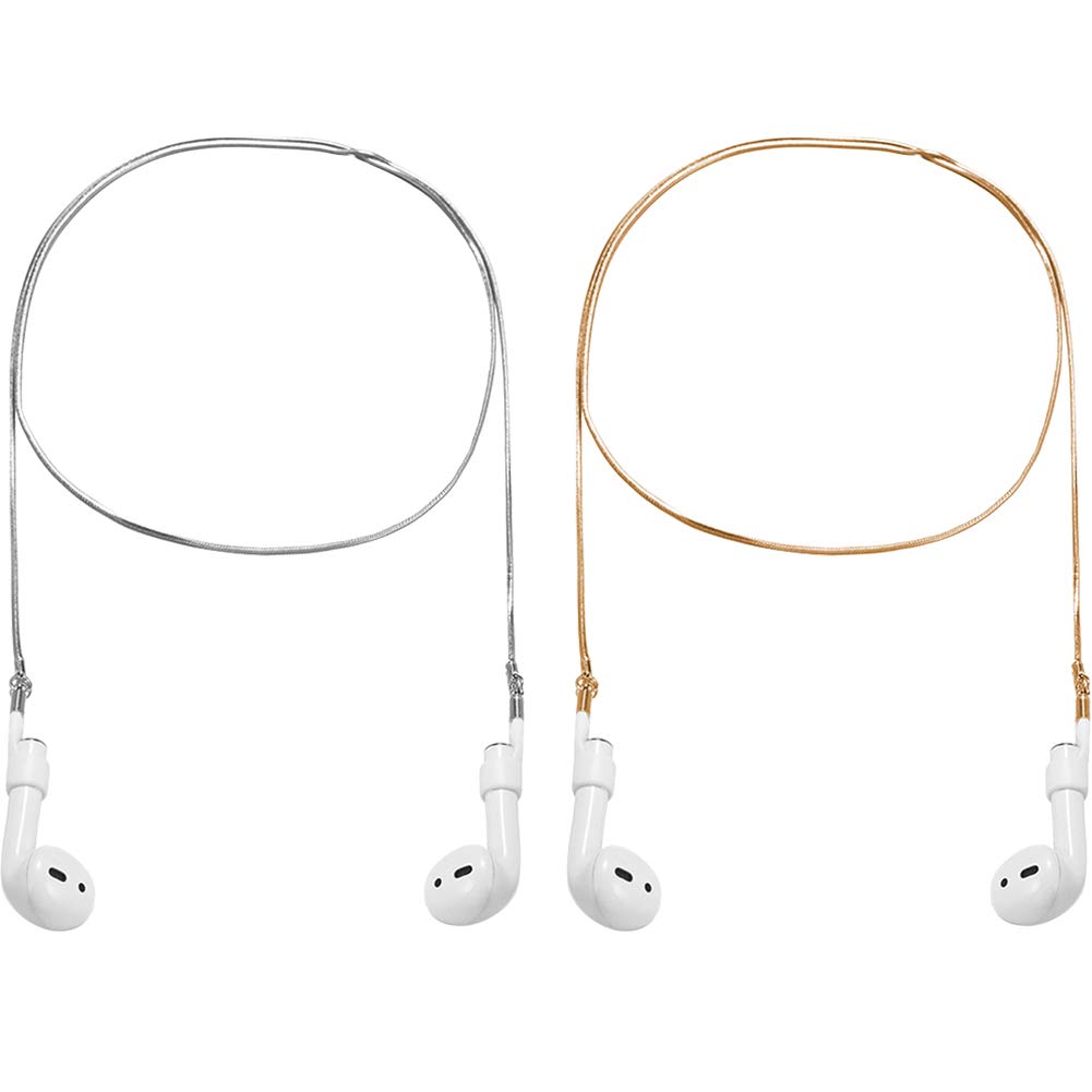 Amazon.com: Kelendle 2 Pack Wireless Earphone Holder Chain Strap Ear ...