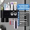 Amazon.com: Multifunctional Wall-Mounted Toothbrush Holder, Automatic ...