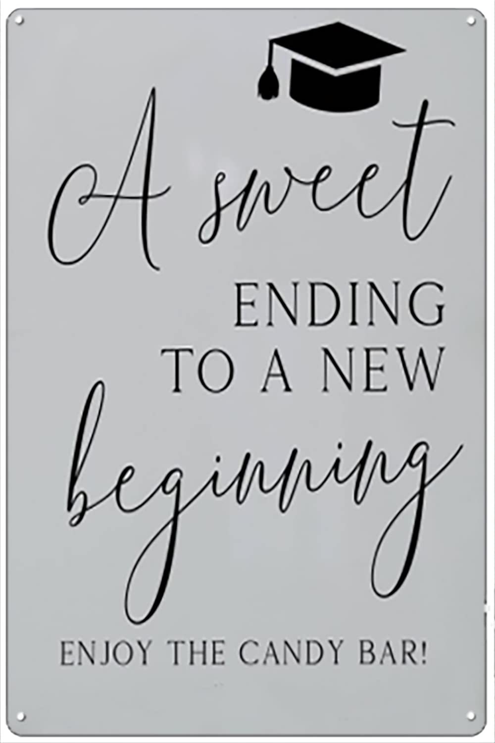 Amazon.com: Graduation Candy Bar Sign Sweet Ending To A New Beginning ...
