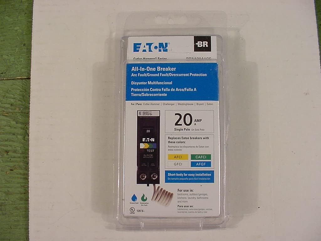 Eaton - CH220GF - 20-Amp 1-1/2 in. Double-Pole GFCI Circuit Breaker ...