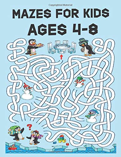 Amazon | Mazes for kids ages 4-8: Fun and Easy Maze Puzzle Book for ...