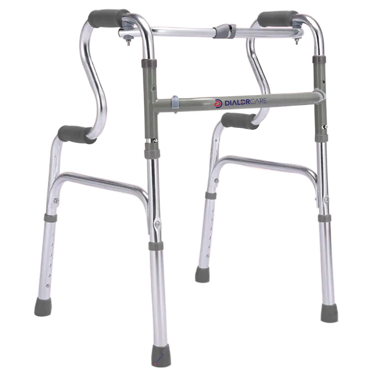 DIALDRCARE Double Handle Aluminum Folding Step-up Walker for Adult ...