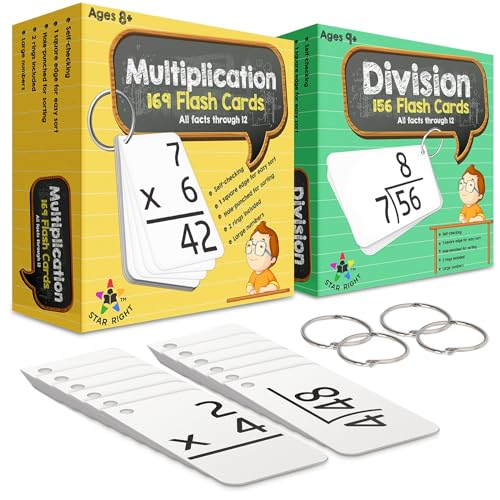 Snapklik.com : Star Right Math Flash Cards - Multiplication And ...