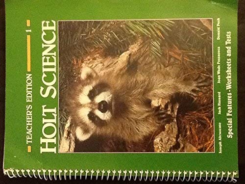 Holt Science Teachers Edition. #1 Worksheets and Tests: Donald Peck ...