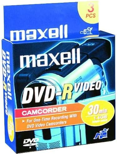 Amazon.com: MAXELL DVD-R Square Camcorder Disc ? 3 Pack : Electronics