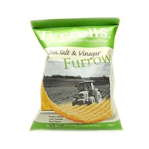 Amazon.com: (12 PACK) - Tyrrells - Furrows Salt & Vinegar Crisps | 40g ...