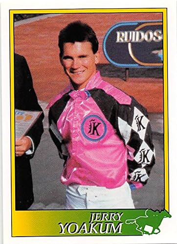 Amazon.com: Jerry Yoakum trading card (Horse Racing) 1993 Jockey Star ...